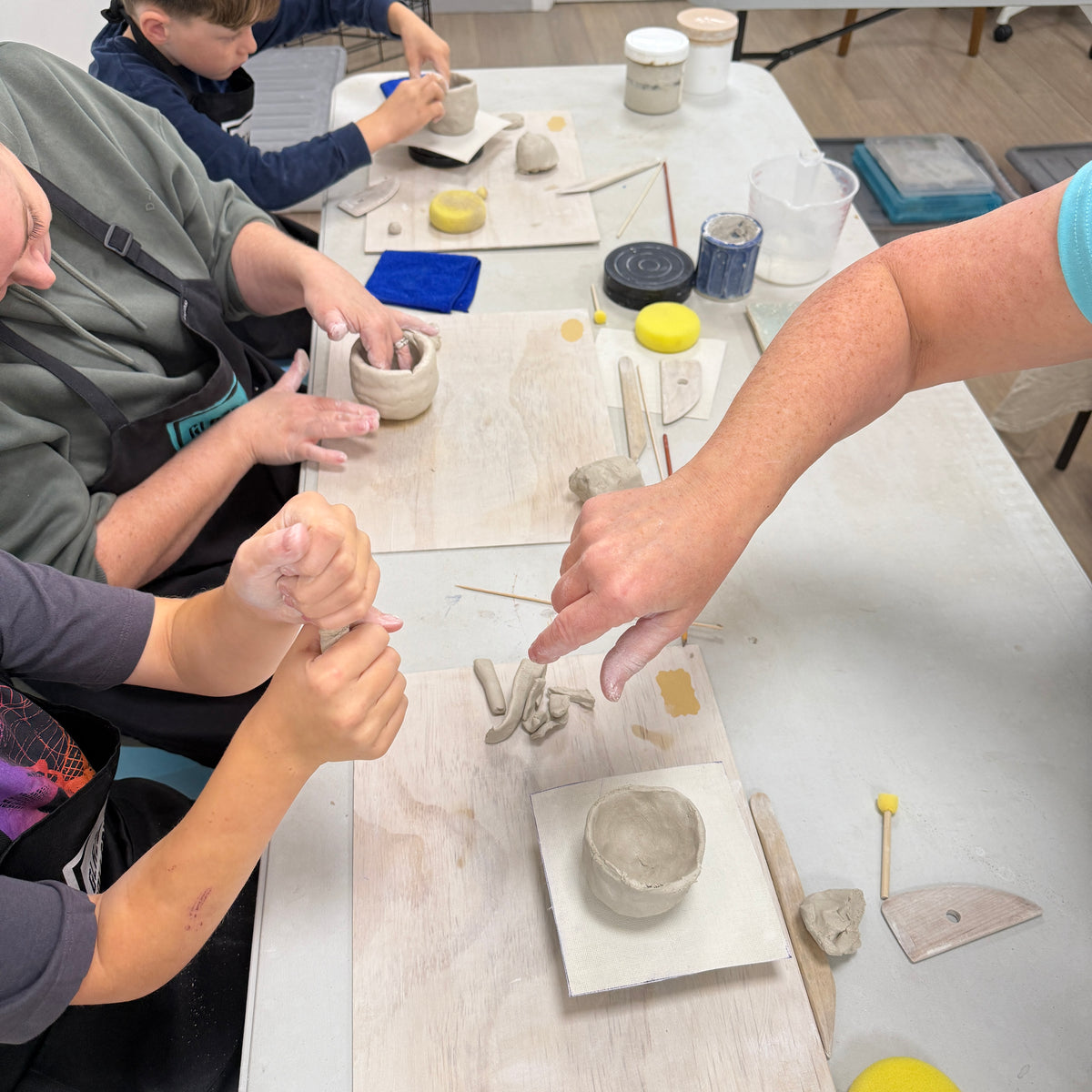 Kids Clay Hand Building Pottery Classes Glaze Galleria